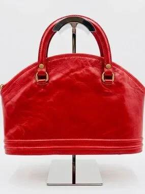 Brown’s | Bags | Browns Bravo Red Leather Dome Satchel Women Handbag ...